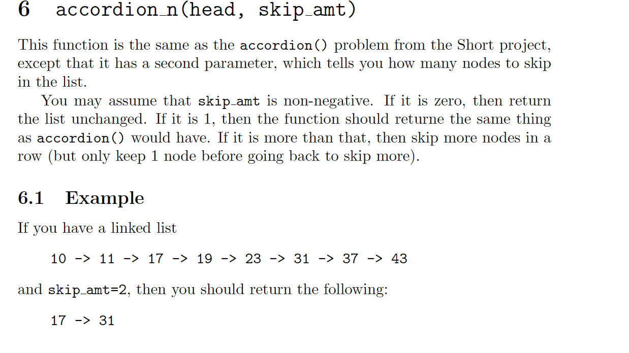 Solved 2.1 No Creating or Changing ListNode Objects Just | Chegg.com