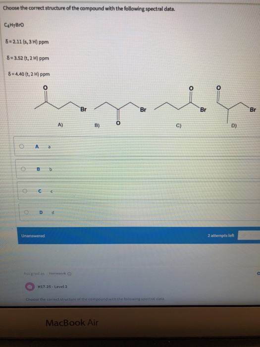 Solved Choose the correct structure of the compound with the | Chegg.com