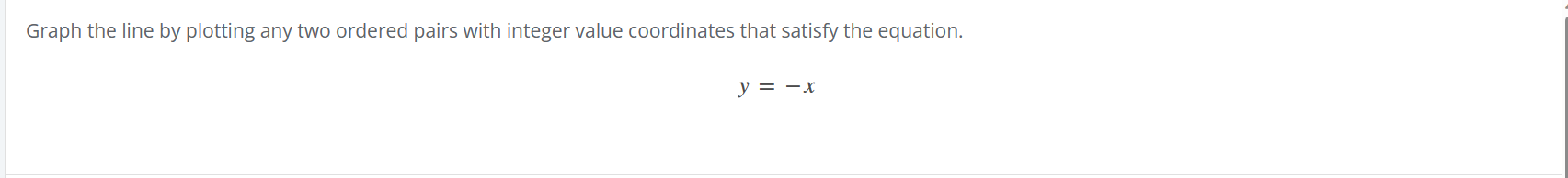 Solved Graph The Line By Plotting Any Two Ordered Pairs With