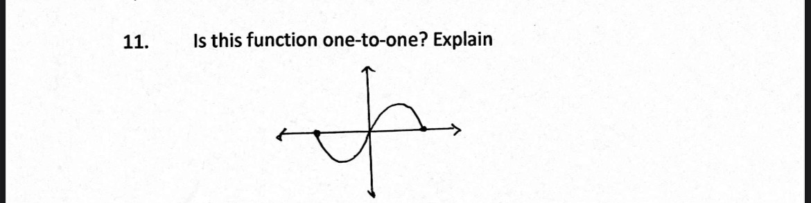 Solved 1. Is this function one-to-one? Explain | Chegg.com