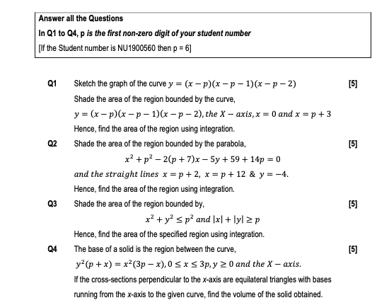 Solved Answer all the Questions In Q1 to Q4, p is the first | Chegg.com