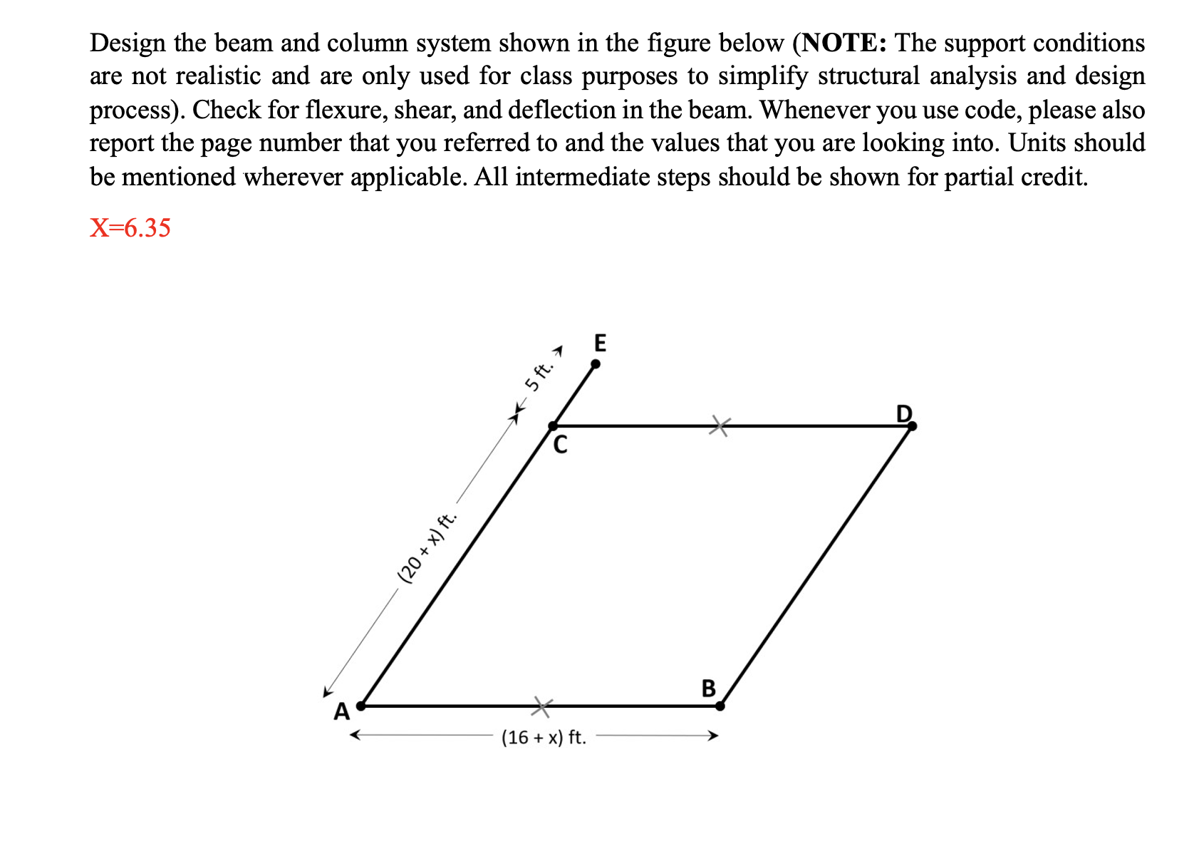 Solved SHOW-Beam design for flexure or ﻿bending or | Chegg.com