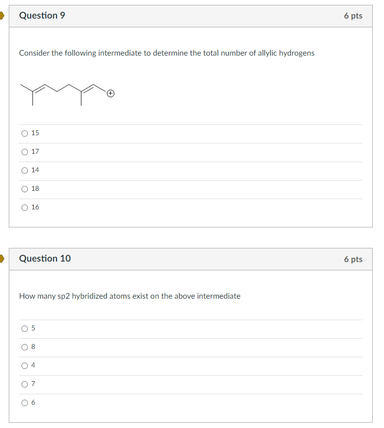 Solved Question 9 6 pts Consider the following intermediate | Chegg.com Solved Question 9 6 pts Consider the following intermediate | Chegg.com