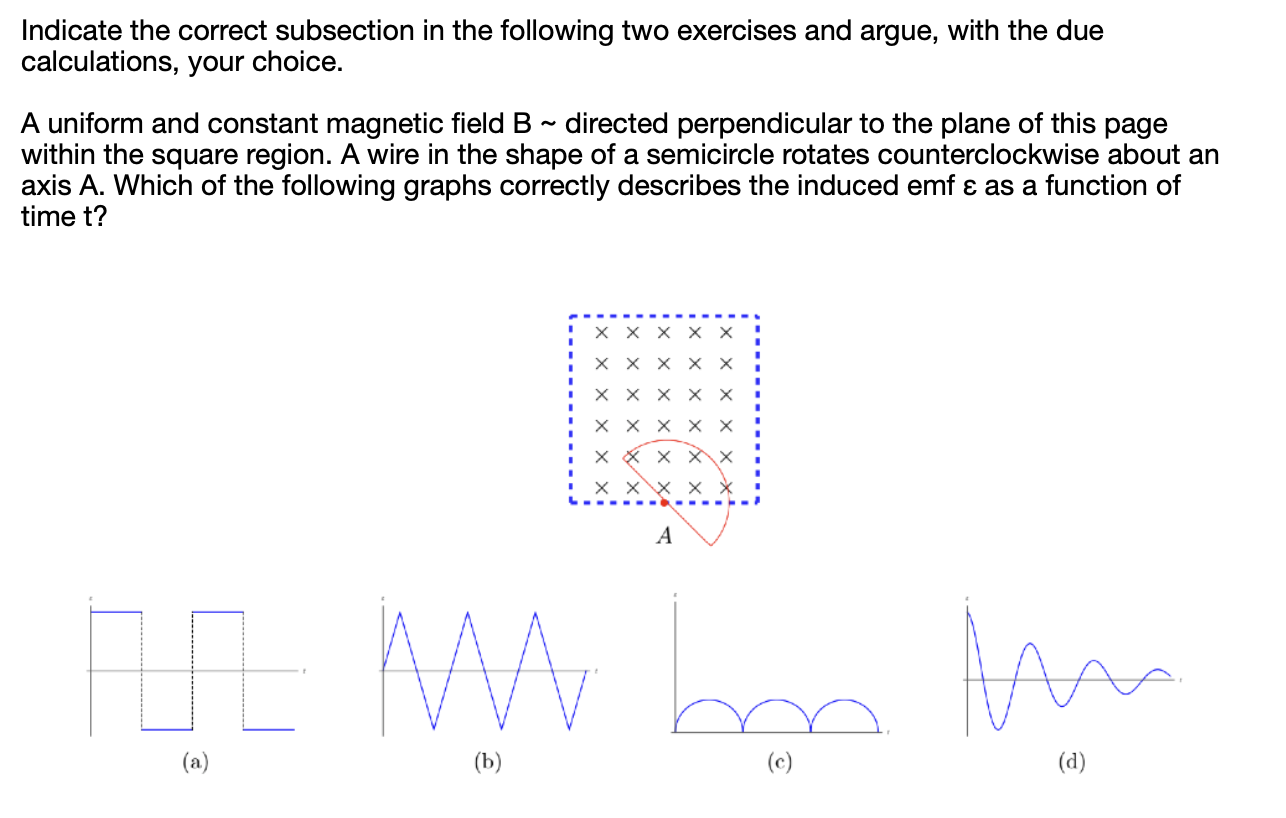 Solved Indicate the correct subsection in the following two | Chegg.com