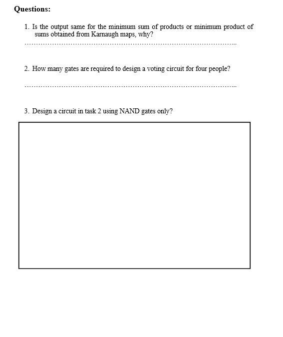 Solved Experiment 2 Boolean Equations & Comparators Scope of | Chegg.com