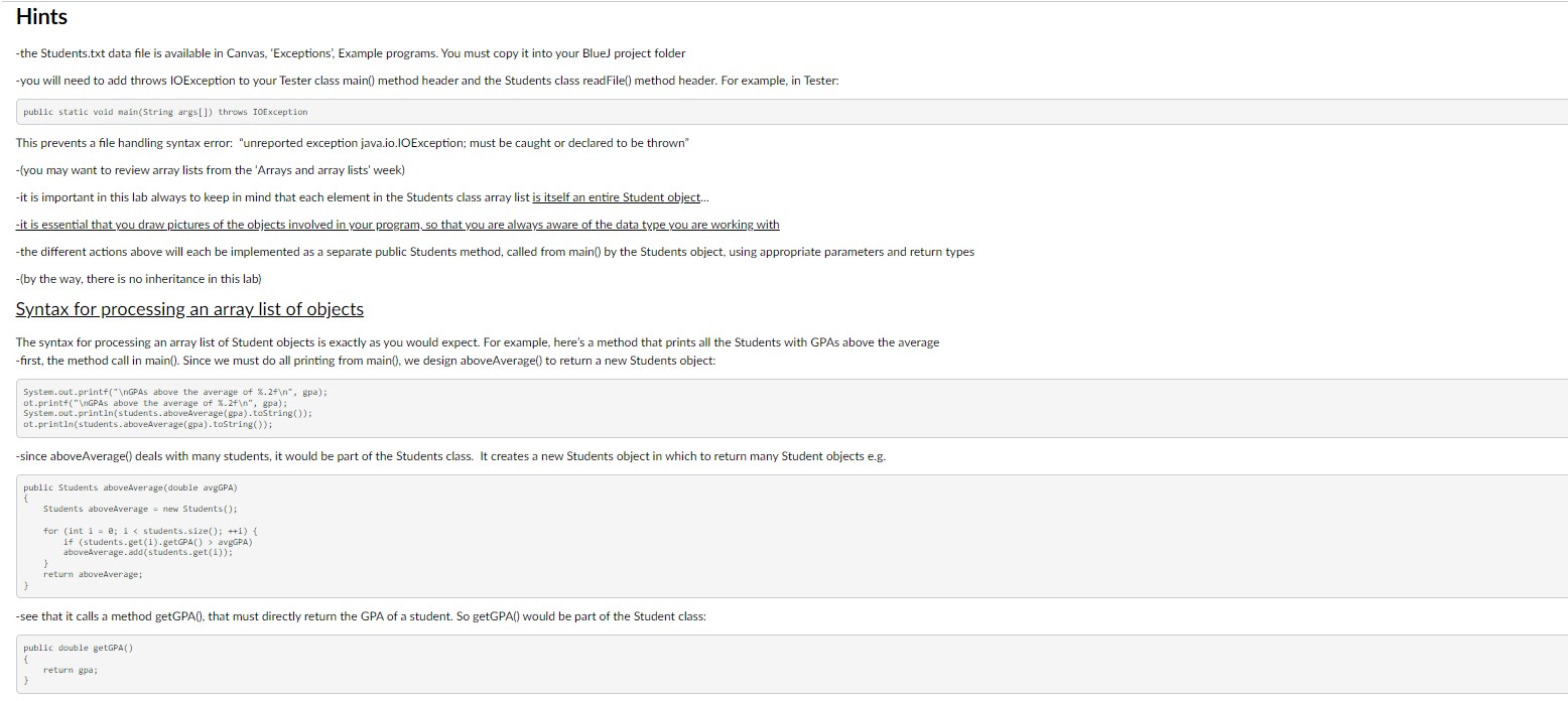 Solved Purpose is to practice using file input and output, | Chegg.com