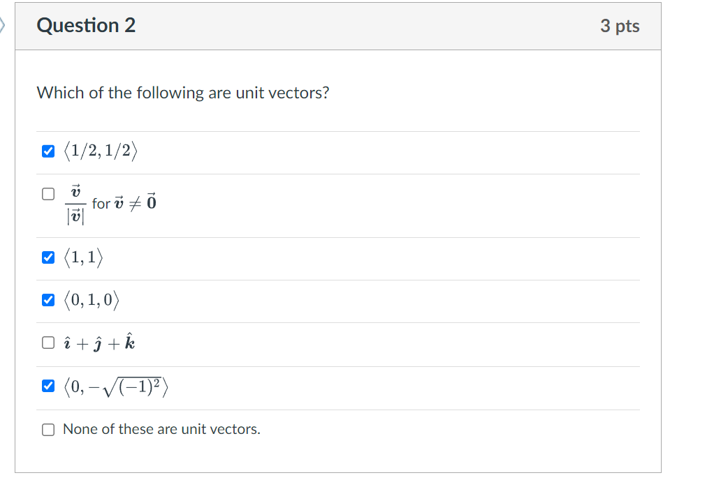 Solved Question 2Which of the following are unit | Chegg.com