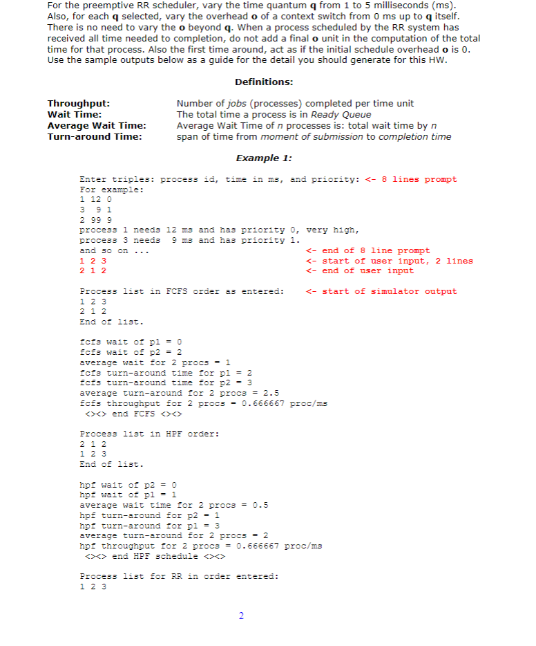 Abstract: Compute the performance data for the | Chegg.com