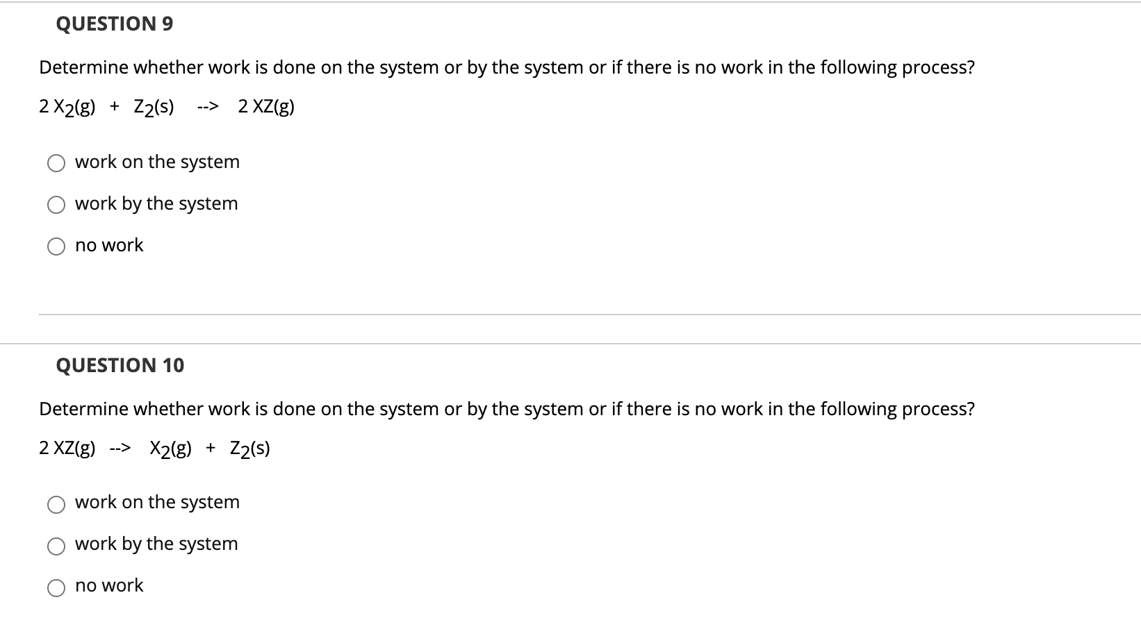 Solved QUESTIONS Determine whether work is done on the | Chegg.com