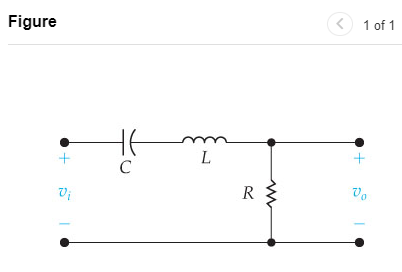 Solved 1 of 1Find the transfer function H(s)=Vo/Vi for the | Chegg.com