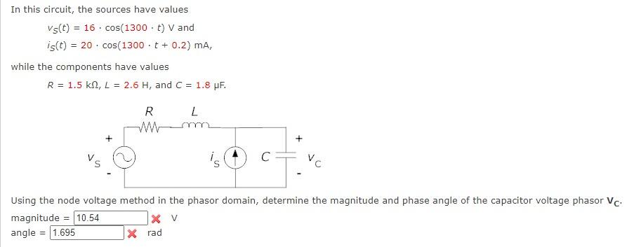 Solved In this circuit, the sources have values | Chegg.com