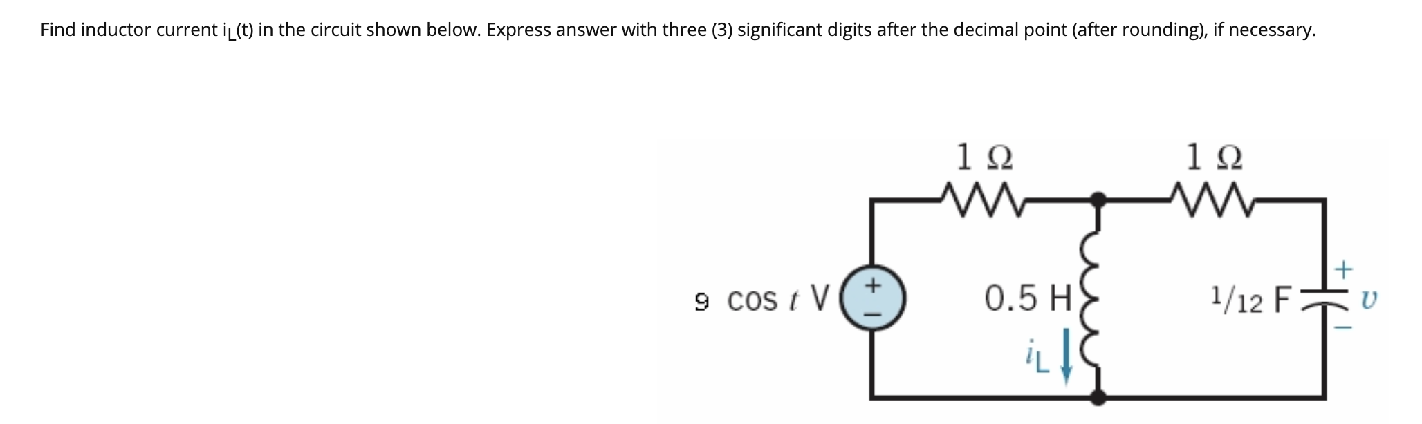 Solved Find inductor current il(t) in the circuit shown | Chegg.com