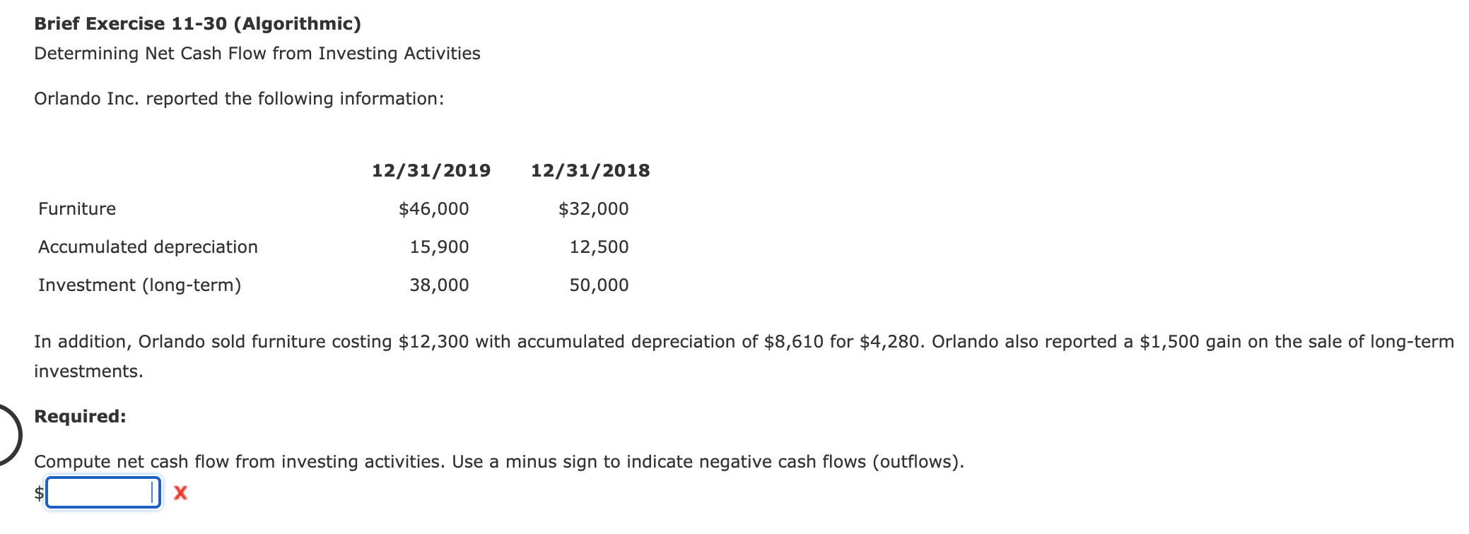 Solved Brief Exercise 11-30 (Algorithmic) Determining Net | Chegg.com