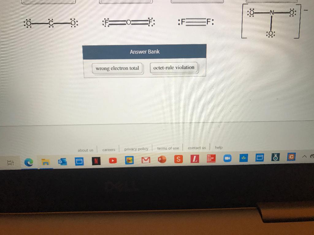 Solved Each pictured Lewis structure is invalid. Identify | Chegg.com