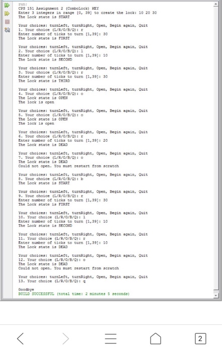 Solved public class Asgn02_ComboLock { public static Scanner | Chegg.com