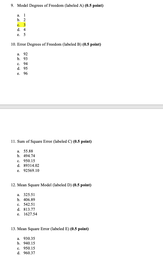 Solved SAS Output #1 R-Square 0.017897 Coeff Var 68.08204 | Chegg.com