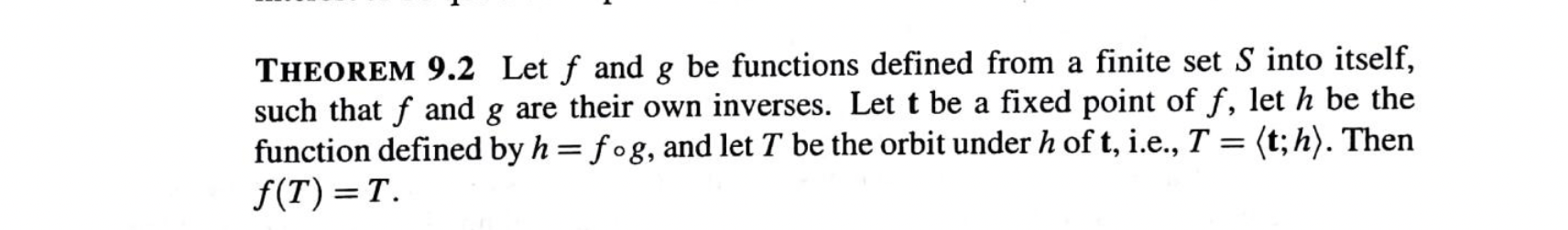 Solved THEOREM 9.2 Let f and g be functions defined from a | Chegg.com