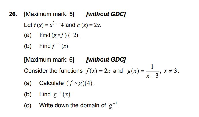 Solved [Maximum mark: 6] [without GDC] [woLet | Chegg.com