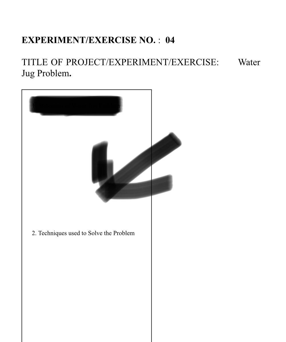 Solved EXPERIMENT/EXERCISE NO.: 04 Water TITLE OF | Chegg.com