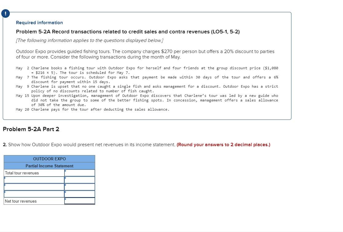Solved Required information Problem 5-2A Record transactions | Chegg.com