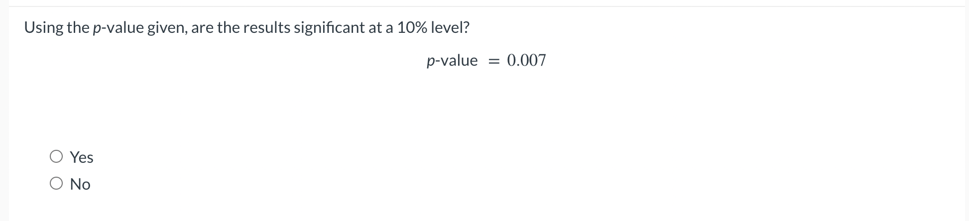 Solved Using the p-value given, are the results significant | Chegg.com