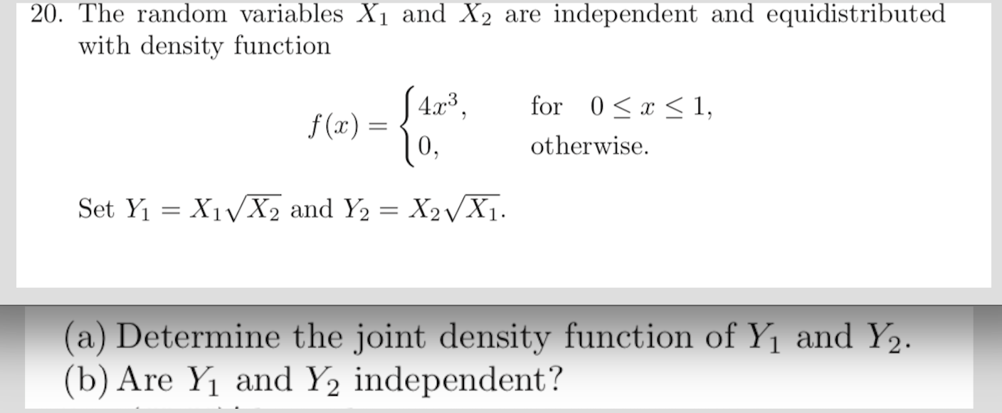 Solved The random variables X1 and X2 are independent and | Chegg.com