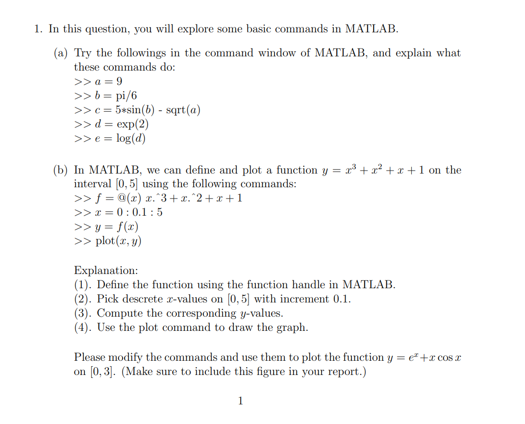 Solved In this question, you will explore some basic | Chegg.com