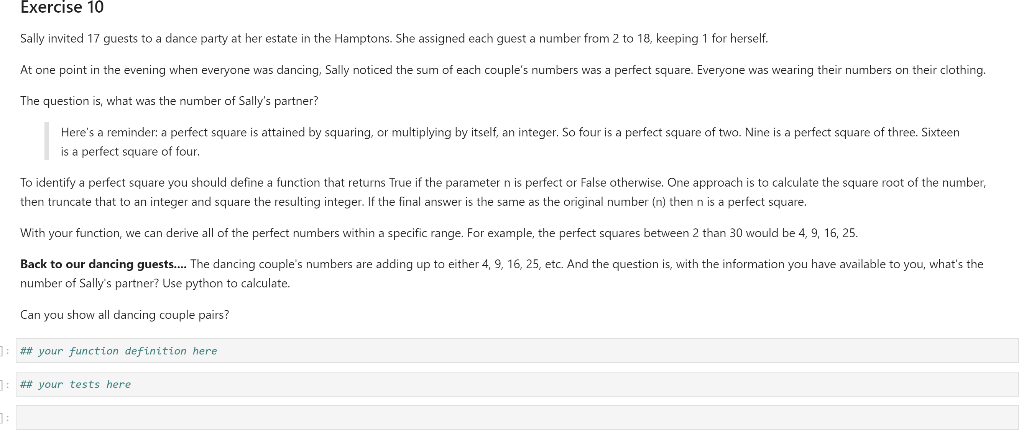 Solved Exercise 7 Write a function that computes the median | Chegg.com