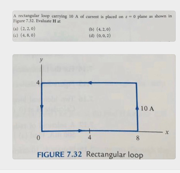Solved A rectangular loop carrying 10 A of current is placed | Chegg.com