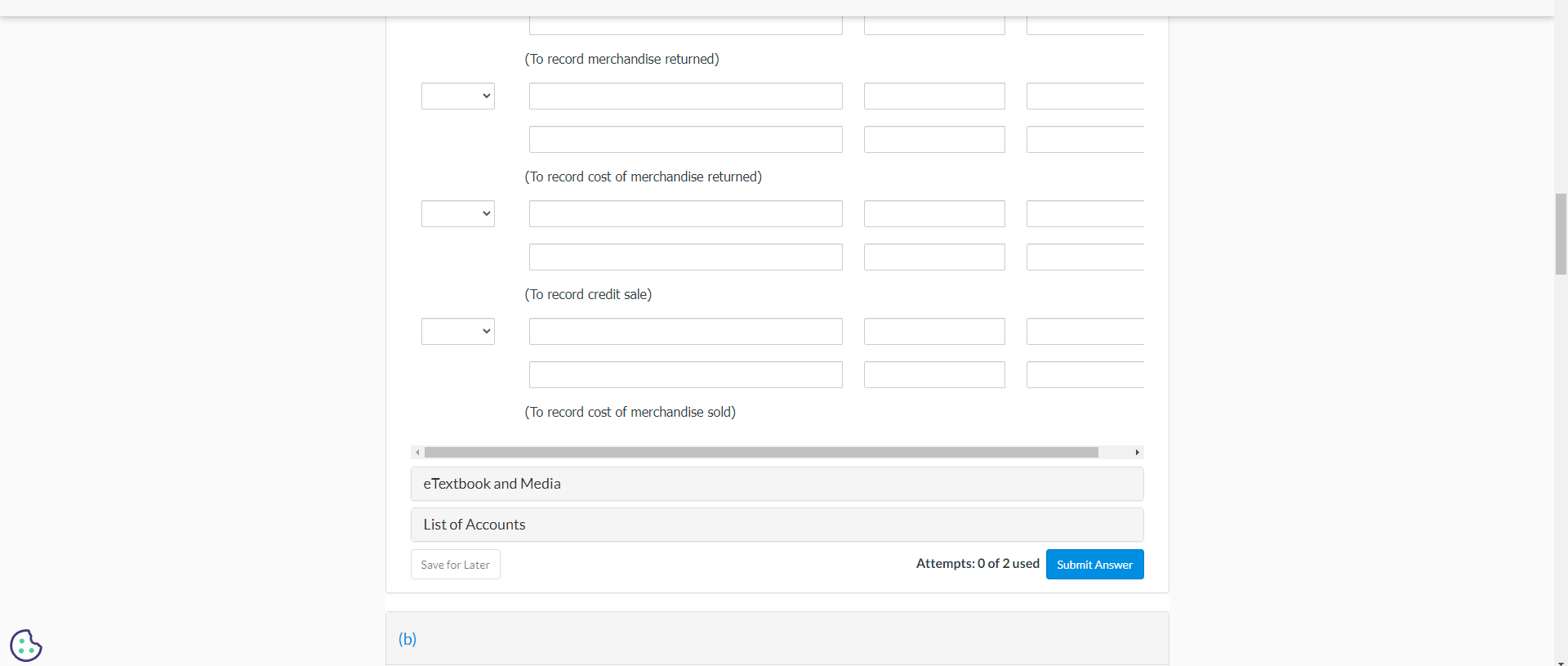 Solved Crane Hardware Store completed the following | Chegg.com
