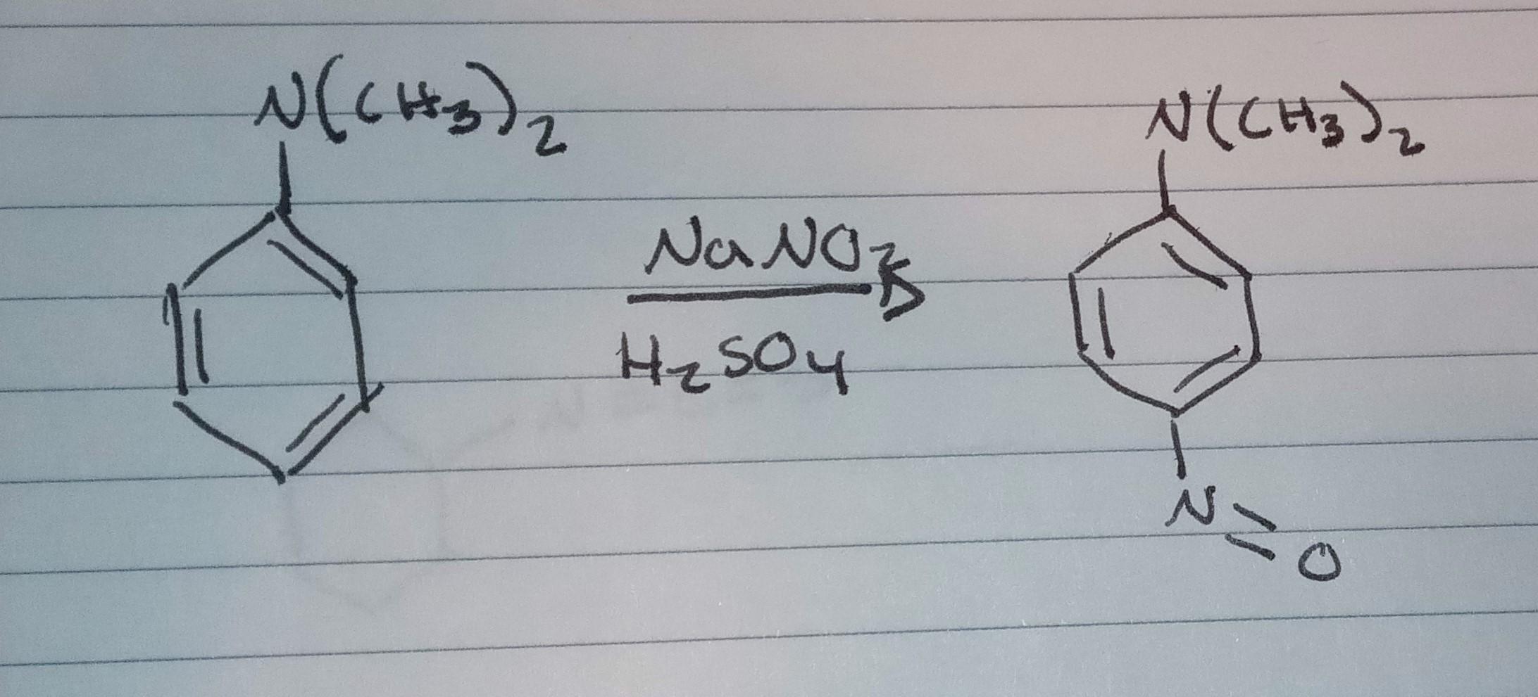 Solved N(CH3)2 N (CH3)₂ NaNOR Hesoy 2 २ sz | Chegg.com