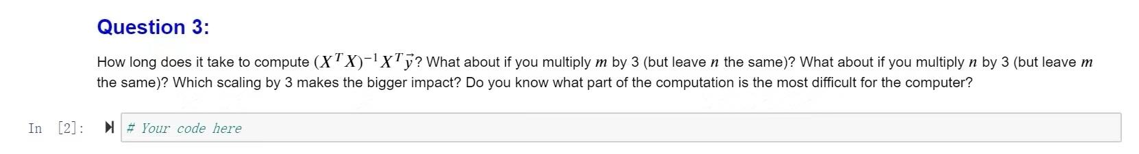 Question 3: How long does it take to compute | Chegg.com