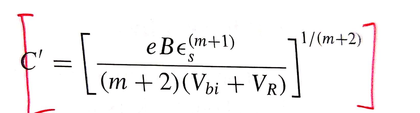 Solved In nonuniformly doped pn jucntion derive hyperabrupt | Chegg.com