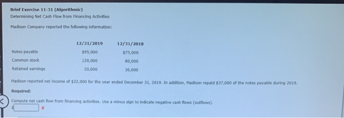Solved Brief Exercise 11-31 (Algorithmic) Determining Net | Chegg.com
