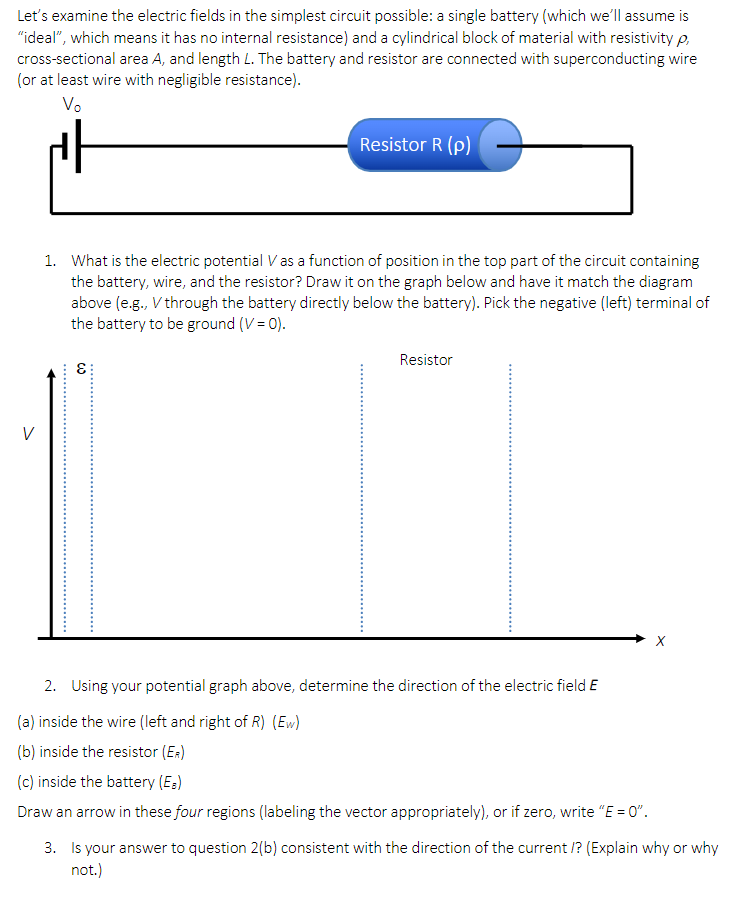 Solved Let's examine the electric fields in the simplest | Chegg.com