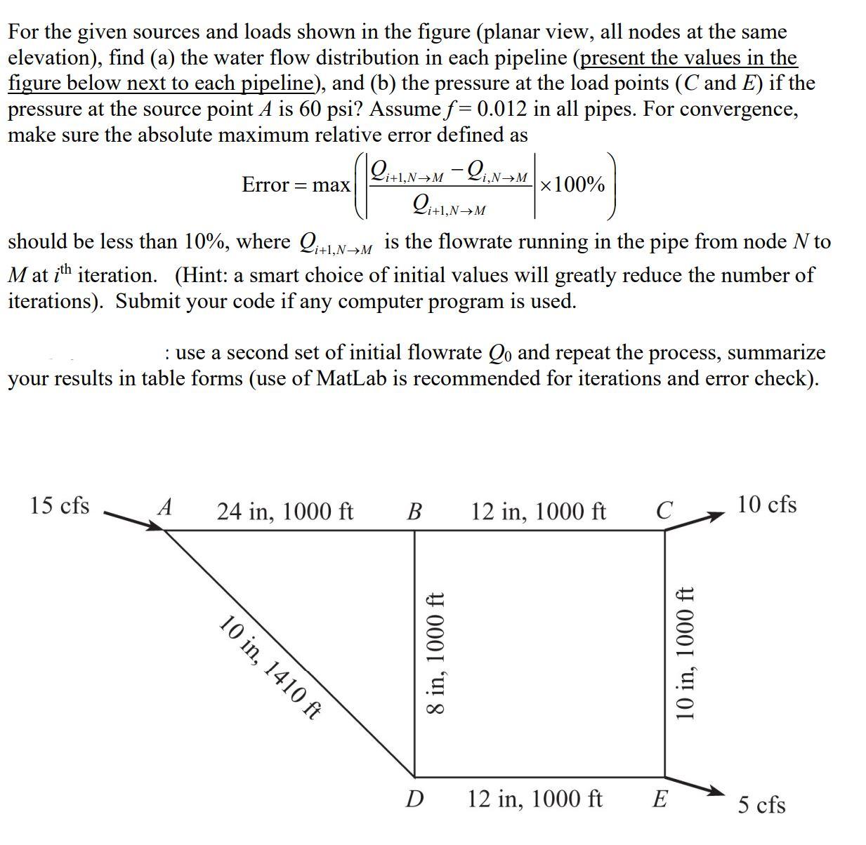 Solved For the given sources and loads shown in the figure | Chegg.com