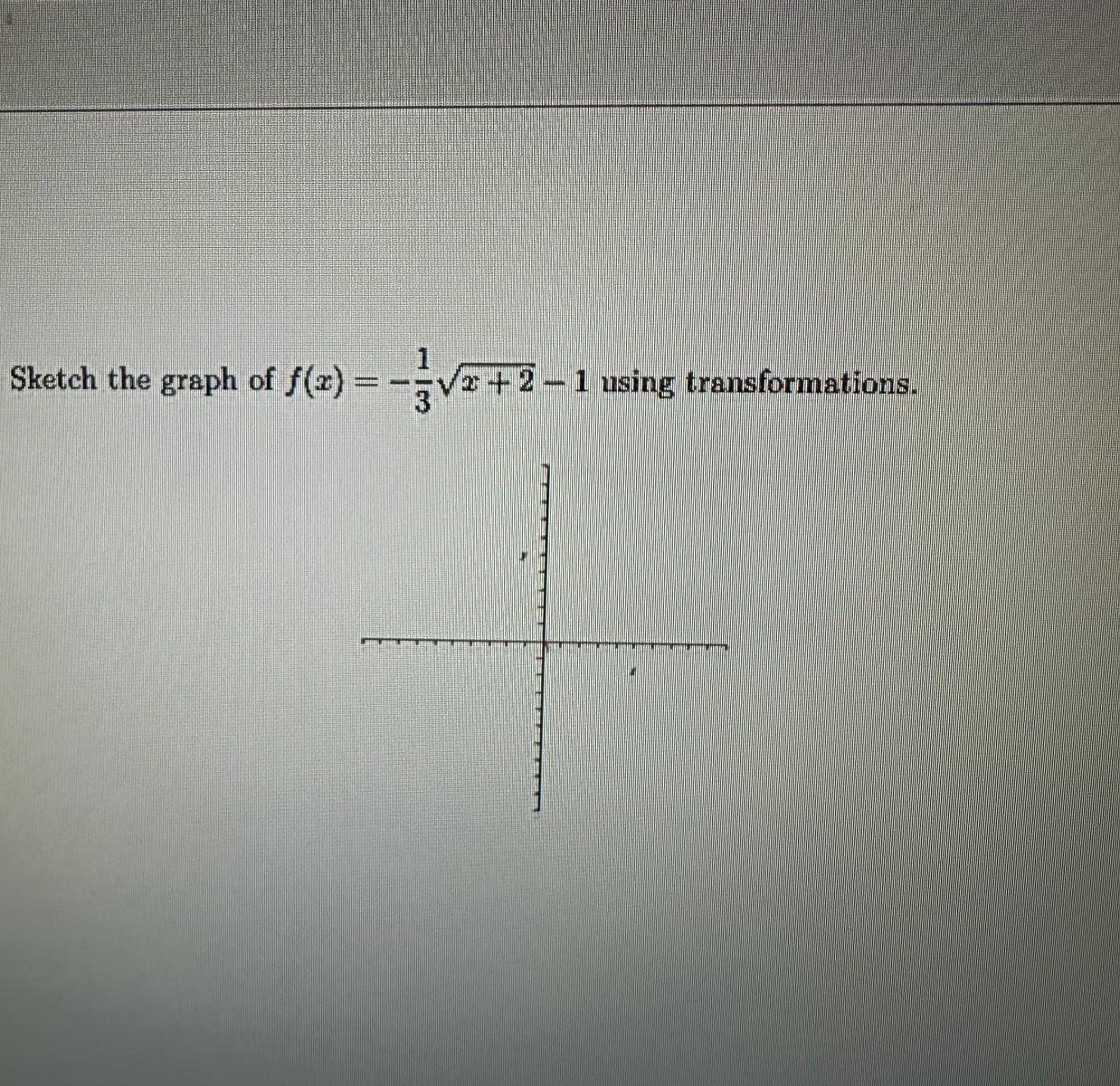 Solved Sketch the graph of f(x)=-13x+22-1 ﻿using | Chegg.com