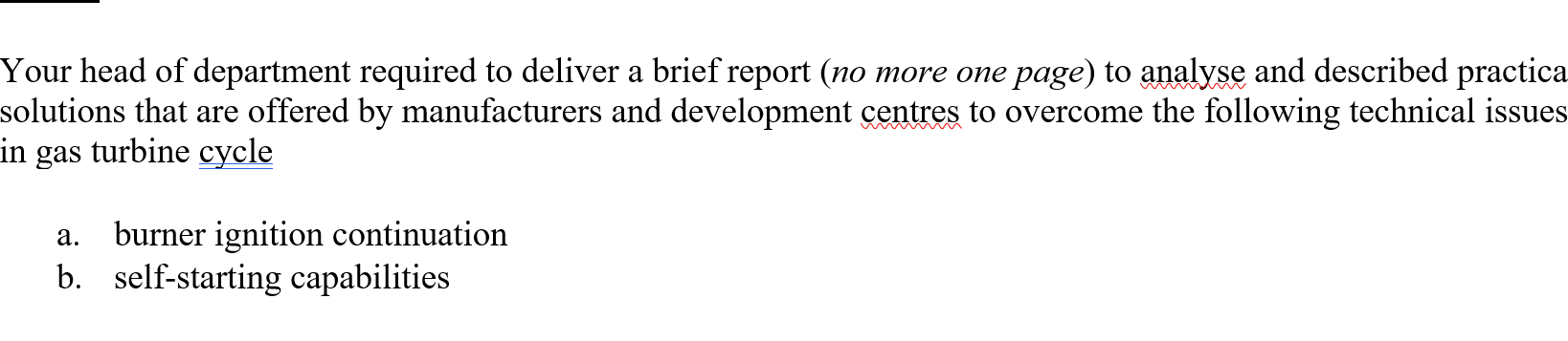 Solved Your head of department required to deliver a brief | Chegg.com