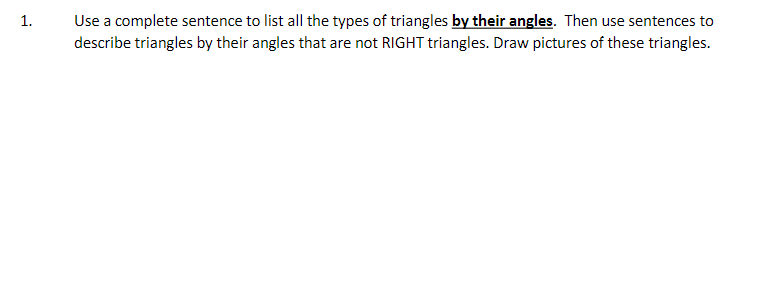 Solved Use a complete sentence to list all the types of | Chegg.com