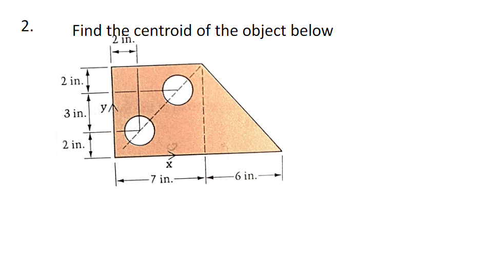 Solved Find the centroid of the object below | Chegg.com