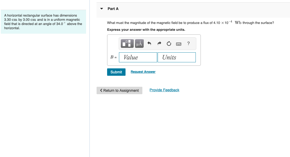 Solved Part AA horizontal rectangular surface has | Chegg.com