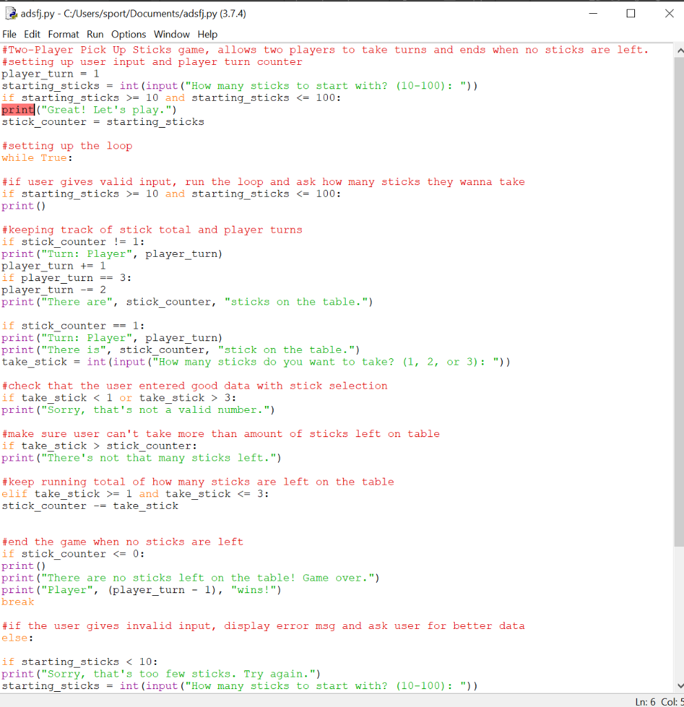 Solved I need help aligning the if statements properly for | Chegg.com