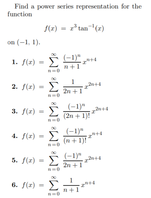 Solved Find a power series representation for the function | Chegg.com