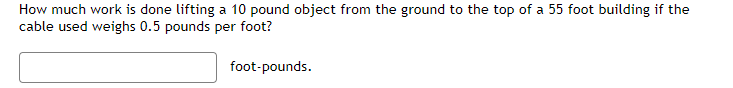 Solved How much work is done lifting a 10 pound object from | Chegg.com