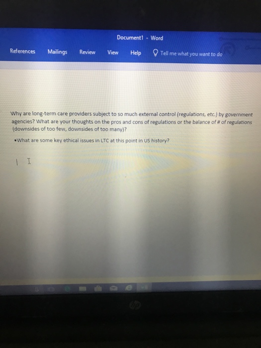 Solved Document1 Word References Mailings Review View Help