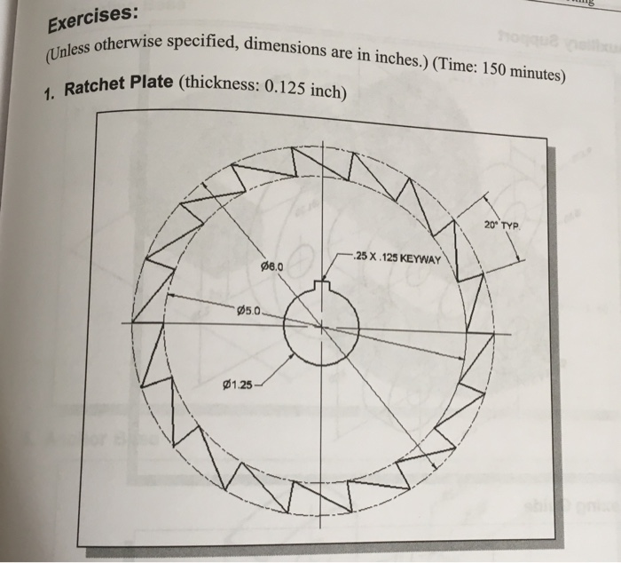 Solved I need it drawn in Autocad 2D. Please include | Chegg.com