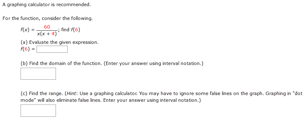 Solved A graphing calculator is recommended. For the | Chegg.com