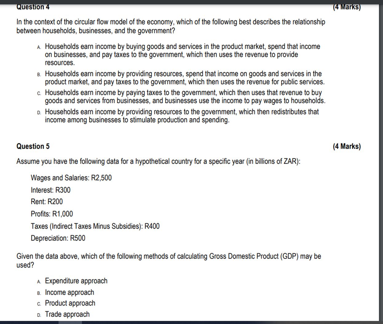 Solved Question 4(4 ﻿Marks)In the context of the circular | Chegg.com