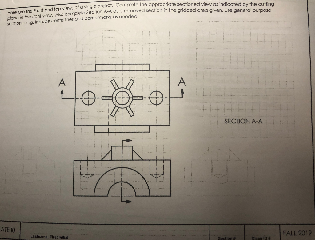 Solved Here are the Front and top views of a single object. | Chegg.com