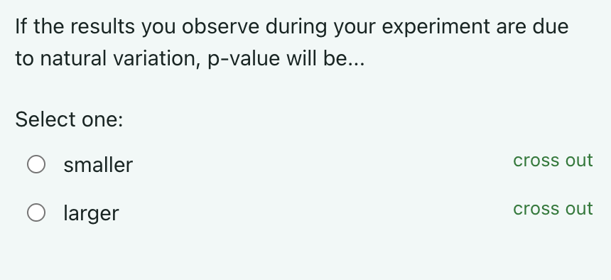 Solved If the results you observe during your experiment are | Chegg.com